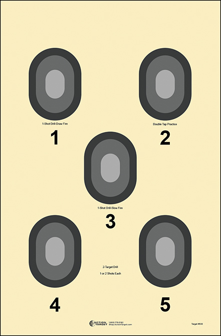 Action Target : 5 Bull's-Eye Target