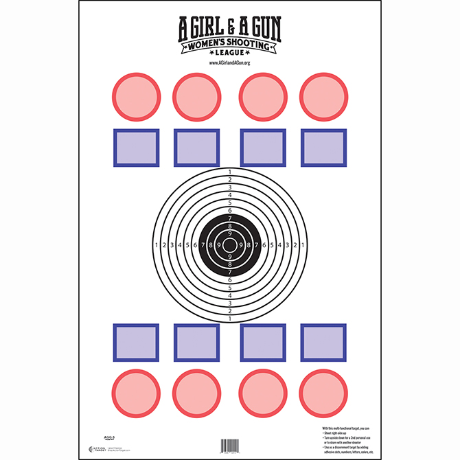 A Girl & A Gun Training Target #3 - Shooting Practice