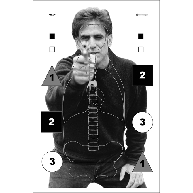 Law Enforcement Targets | Action Target : Vital Anatomy Photo Target ...