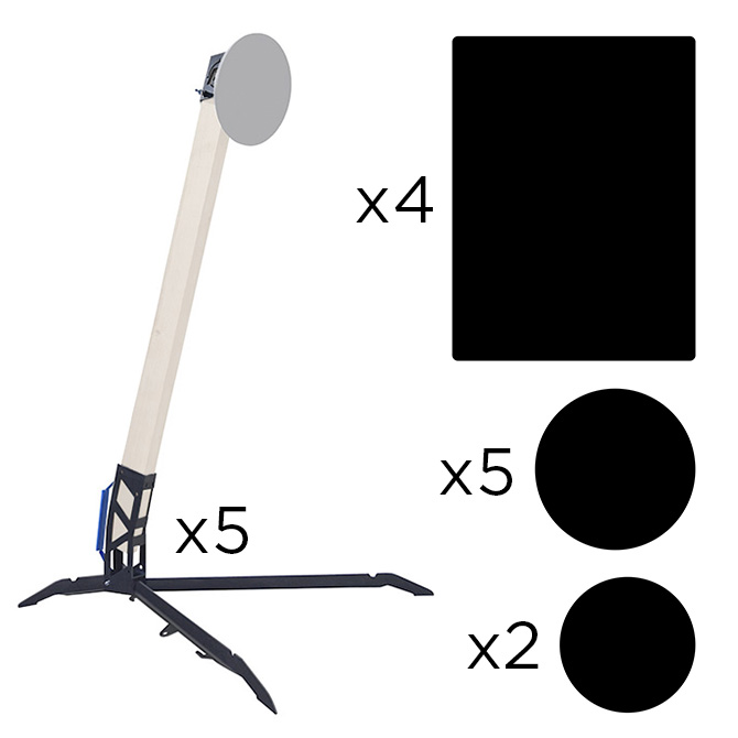 Action Target : SASP Economy Practice Kit - PT Scout 2x4 Stand