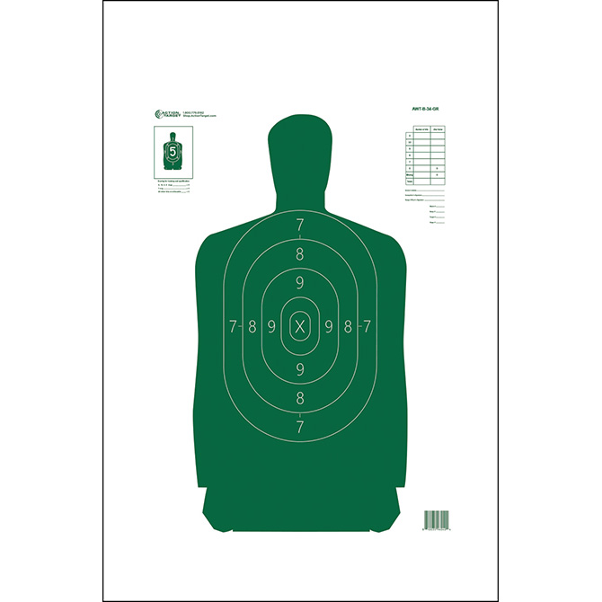 Action Target : B-34 Qualification Target (Green) - ALL WEATHER ...