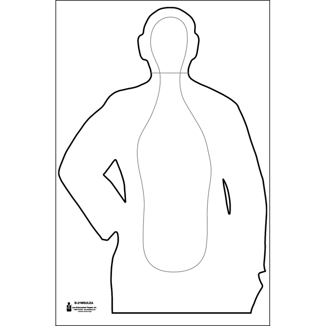 Law Enforcement Targets | Action Target : B-21E Outline Target