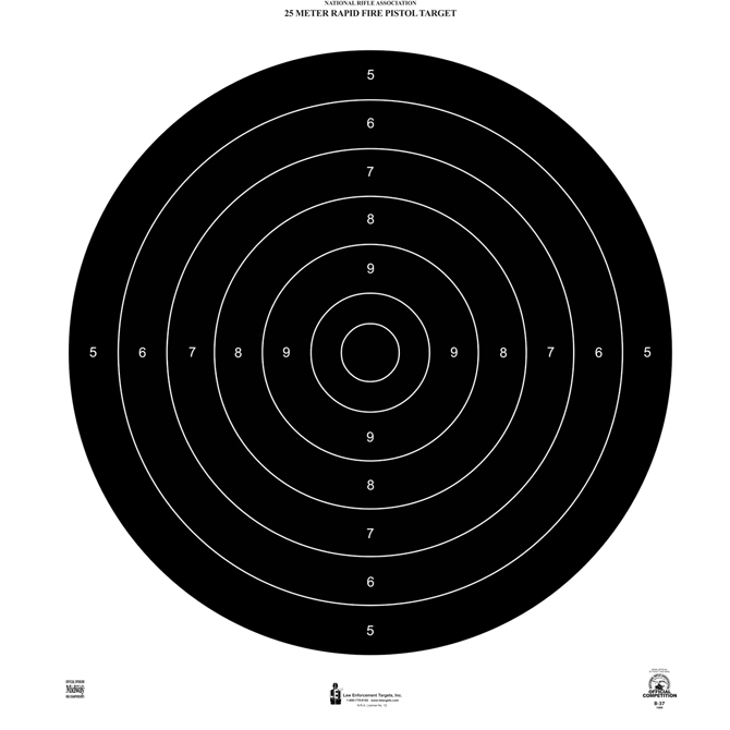 Law Enforcement Targets | Action Target : Official NRA International 25 ...