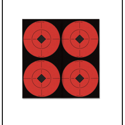 Law Enforcement Targets | Action Target : 3" Orange Self-Adhesive ...