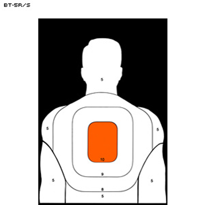 Action Target : 25-Yard Reverse BT-5 Target (Orange Center)