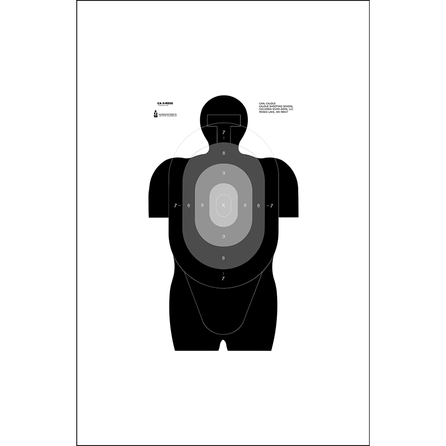 Law Enforcement Targets | Action Target : Caudle Standard Center Mass ...
