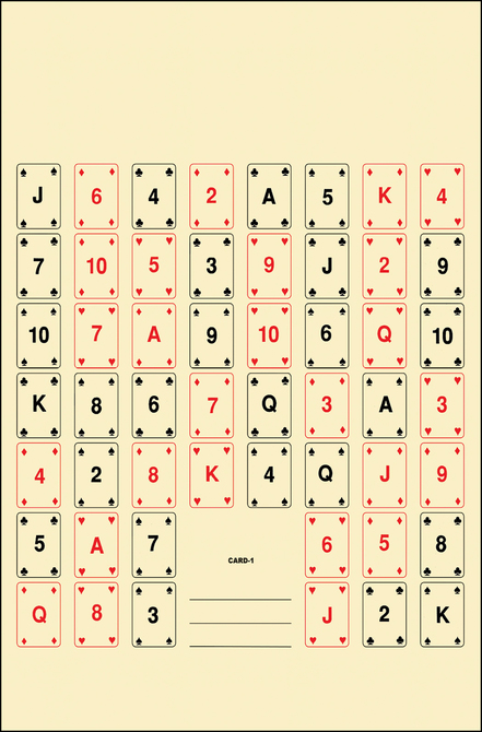 Action Target : Playing Card Target #1