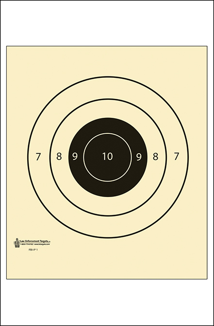 Law Enforcement Targets | Action Target : FBI Bull's-Eye Training Target