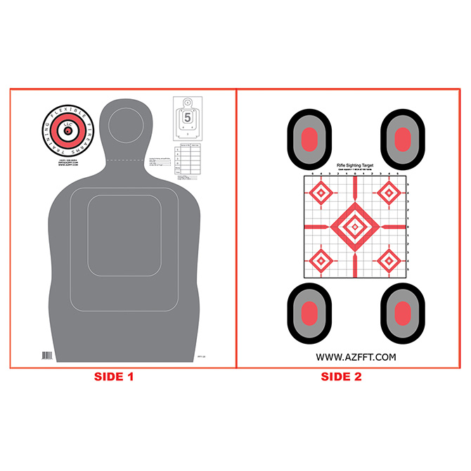 Action Target : Flexible Firearms Training Two-Sided Target