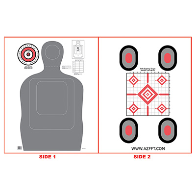 Action Target : Flexible Firearms Training Two-Sided Target