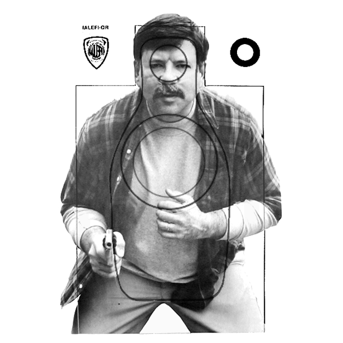 Action Target : IALEFI Black and White Photo Q Target (Version A)