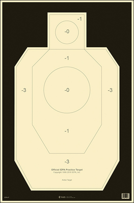 Action Target : Official IDPA Paper Practice Target