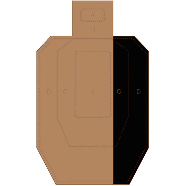 Action Target : Hard Cover IPSC Cardboard Target (Version 6)