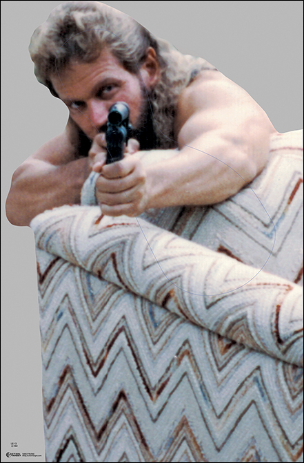 Law Enforcement Targets | Action Target : Man Behind Couch w/ Gun Split ...