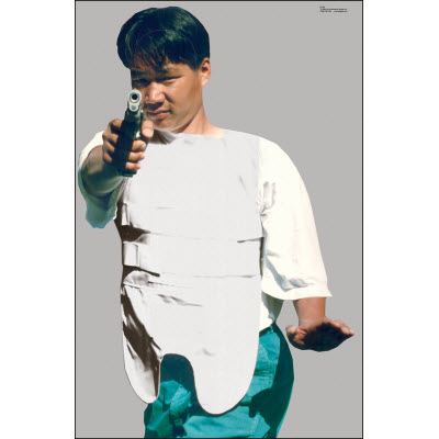 Law Enforcement Targets | Action Target : Man w/ Body Armor and Gun ...