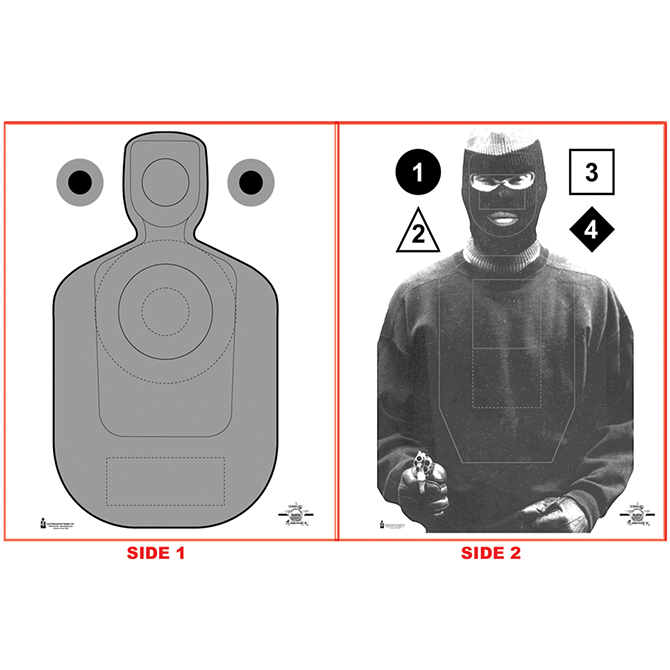 Law Enforcement Targets | Action Target : NLEFIA Two-Sided Training Target