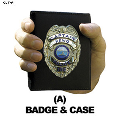 Law Enforcement Targets | Action Target : Badge & Case Hand Overlay