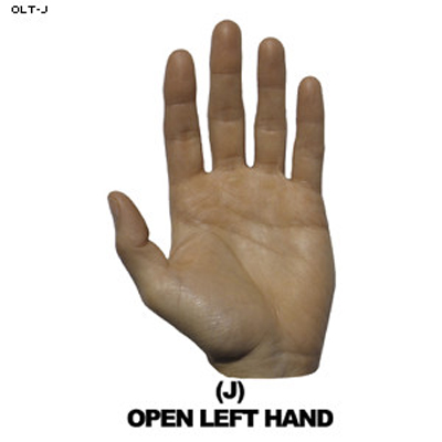 Law Enforcement Targets | Action Target : Open Left Hand Hand Overlay