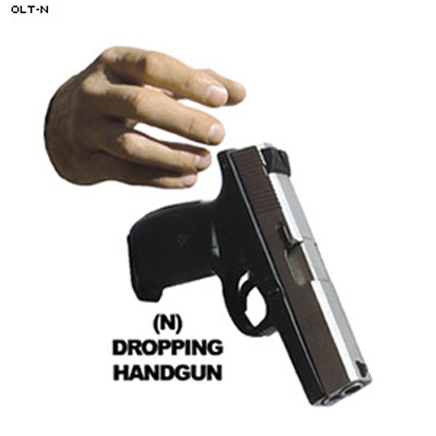 Law Enforcement Targets | Action Target : Dropping Gun Hand Overlay