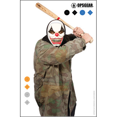 Action Target : OpsGear Clown Target - Baseball Bat & Camo Clown