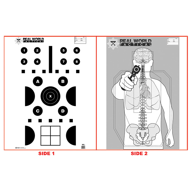 Action Target : Real World Tactical Two-Sided Target