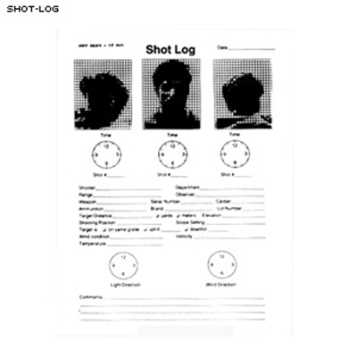 Action Target : Police Sniper Shot Log (Pack of 50)