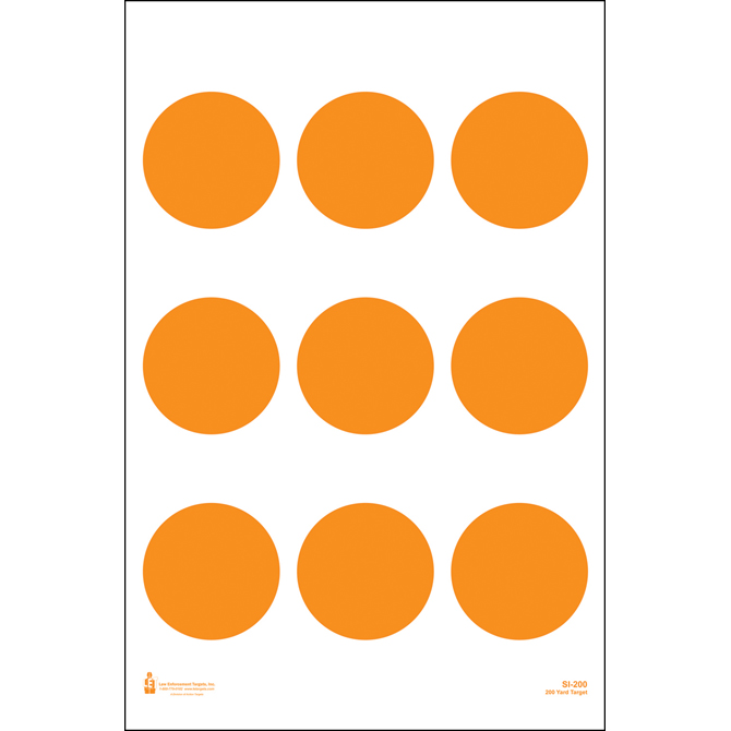 Law Enforcement Targets | Action Target : US Coast Guard 200-Yard target