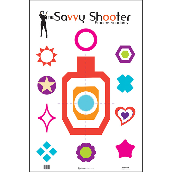Action Target : Savvy Shooter "BRIGHT" Target