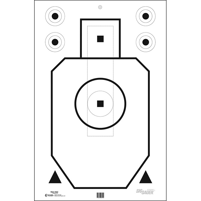 Action Target : Official 2018 CARDBOARD Sig Sauer Training Academy Target