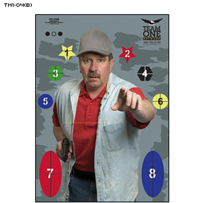 Law Enforcement Targets | Action Target : Team One Network Training Target