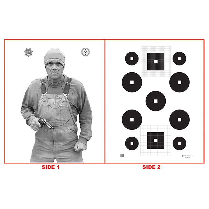 Action Target : Tulsa (OK) Two Sided Target - All Weather