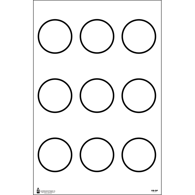 Law Enforcement Targets | Action Target : Military 6" Circle Target