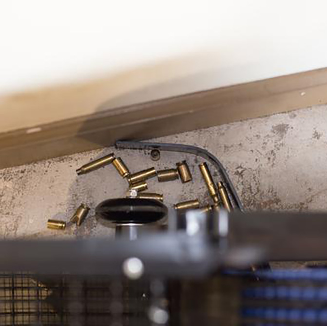 Action Target : Ammo-Up Wall Side Sweeper for Brass Collector